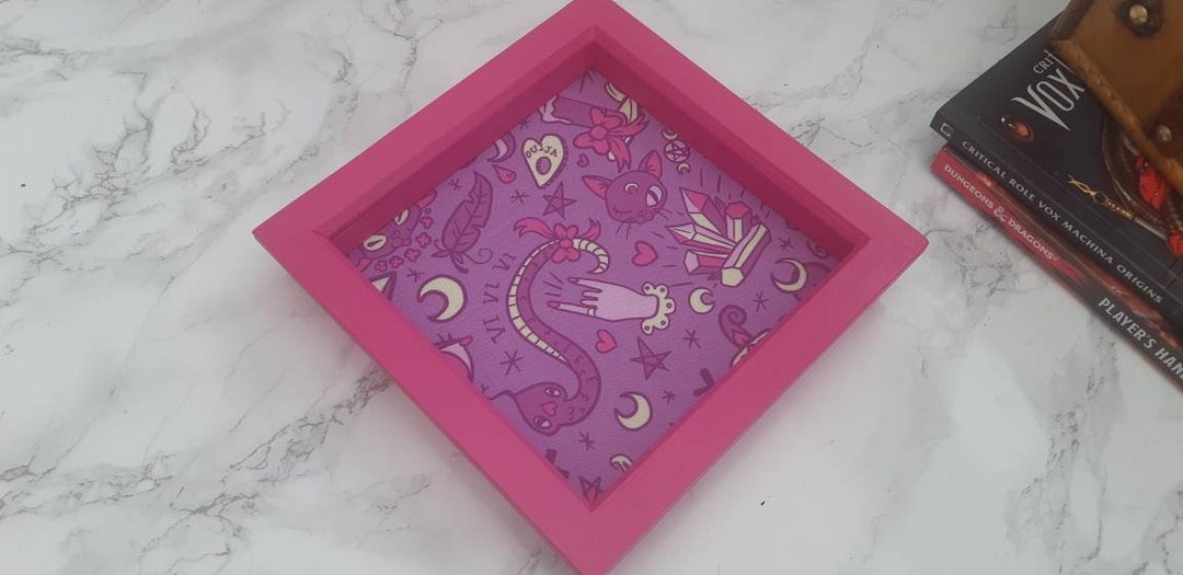 Cute Occult Dice Tray, Rolling Tray, Personalised Tray, Tabletop Gamer ...