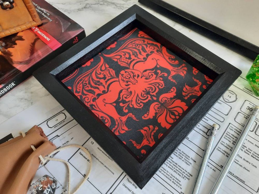 Cthulhu Dice Tray in Red & Black - Etsy