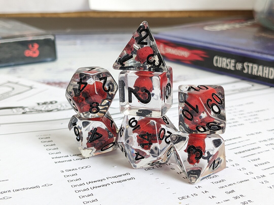 Cursed Skull Dice Set - Etsy