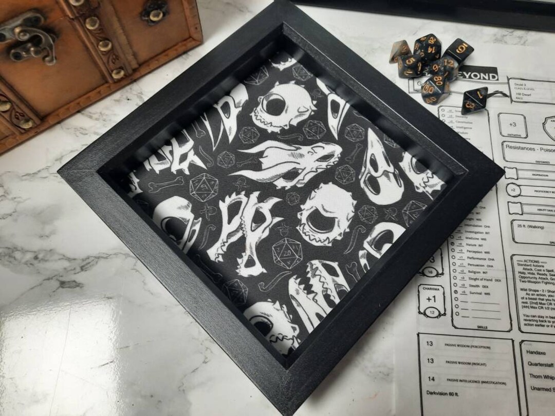 Dragon, Beholder and Raven Dice Tray - Etsy