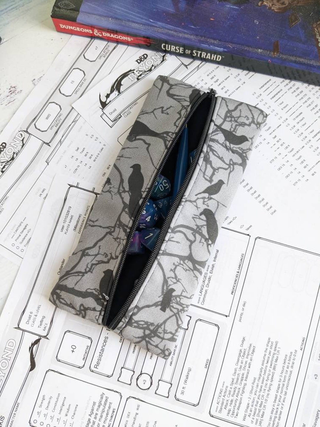 Raven Horror Accessory Case - Etsy