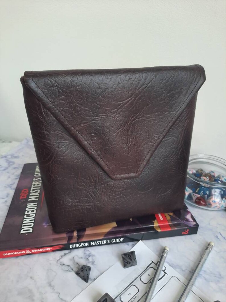Dark Brown Textured Pouch - Etsy