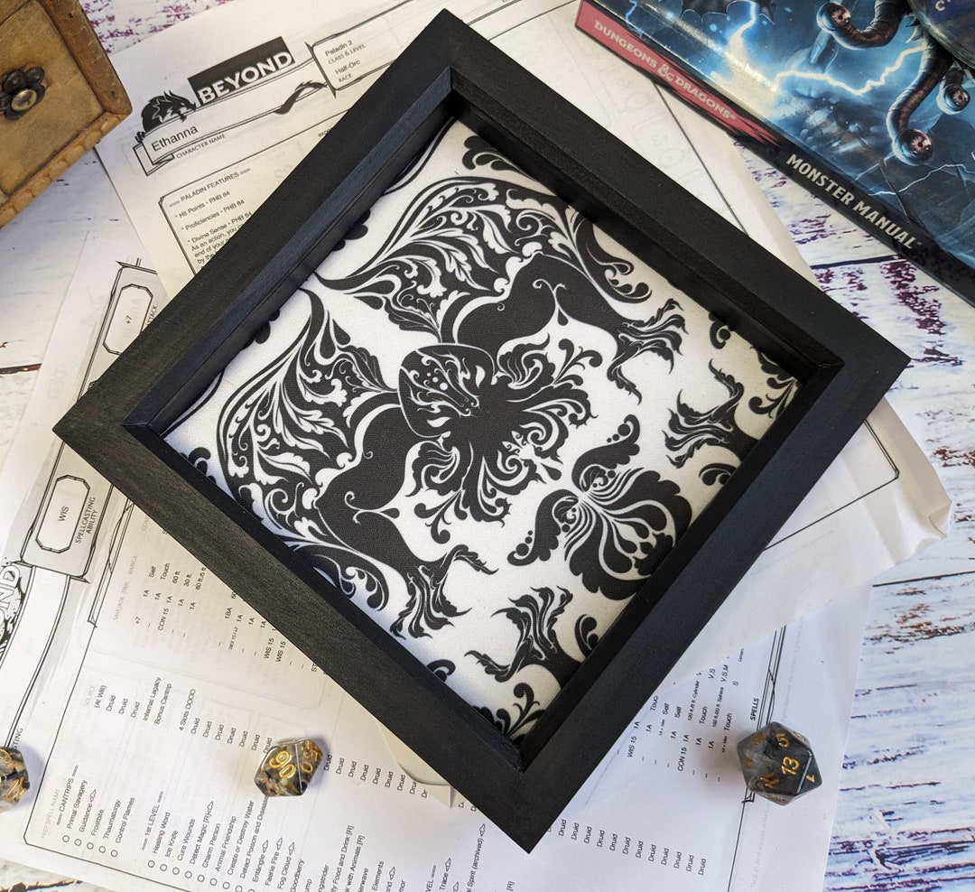 Cthulhu Dice Tray in Black & White - Etsy