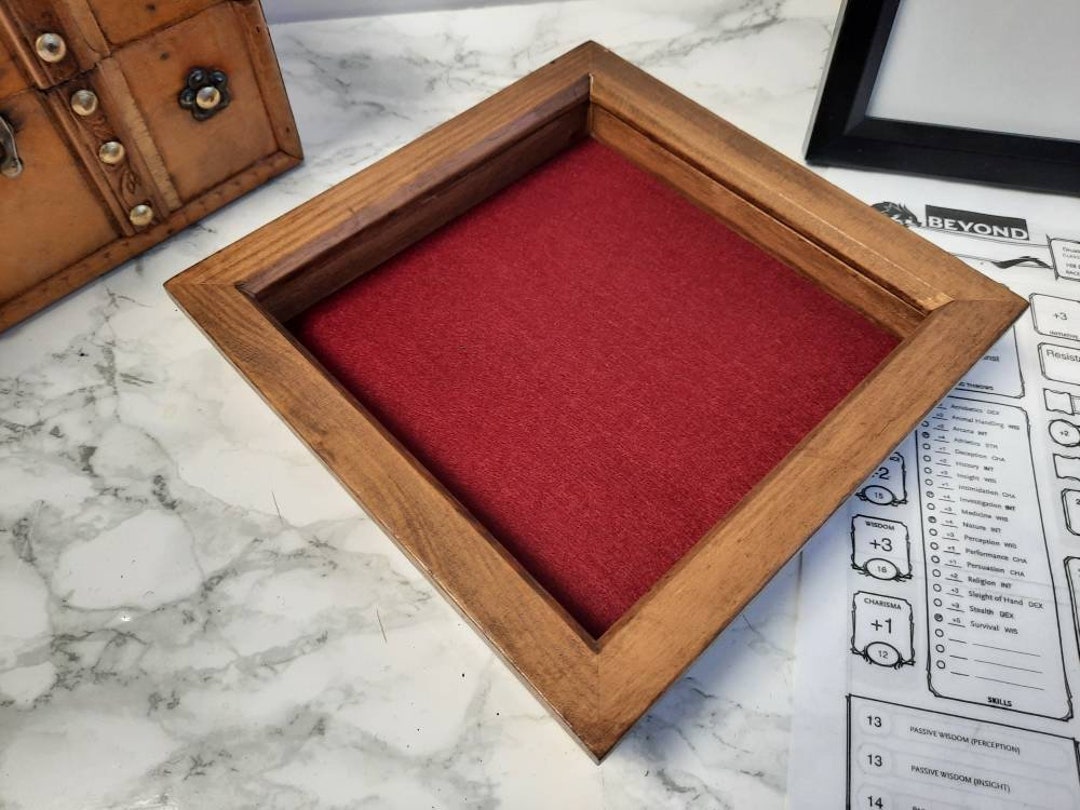 Burgundy Felt Dice Tray - Etsy