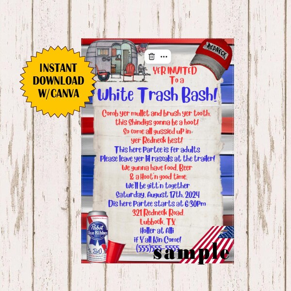 Redneck Party - Etsy