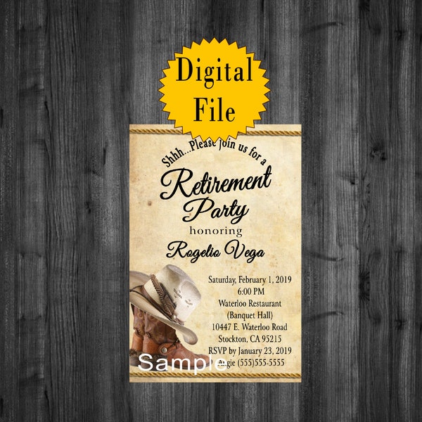 Western Retirement - Etsy