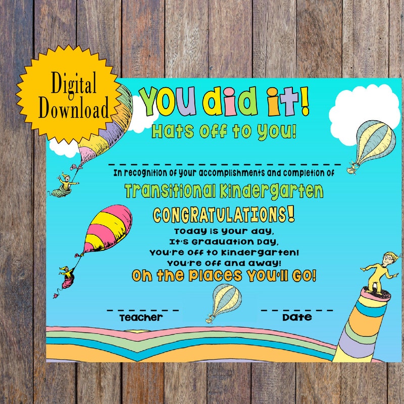 Kinder Diploma - Etsy