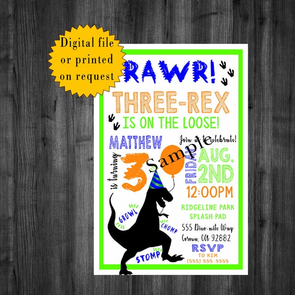 Dinomite Pool Party - Etsy