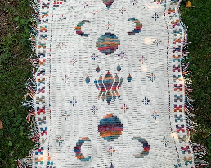 Radiance Blanket, Crochet Blanket Pattern, Blanket Pattern, Mosaic ...