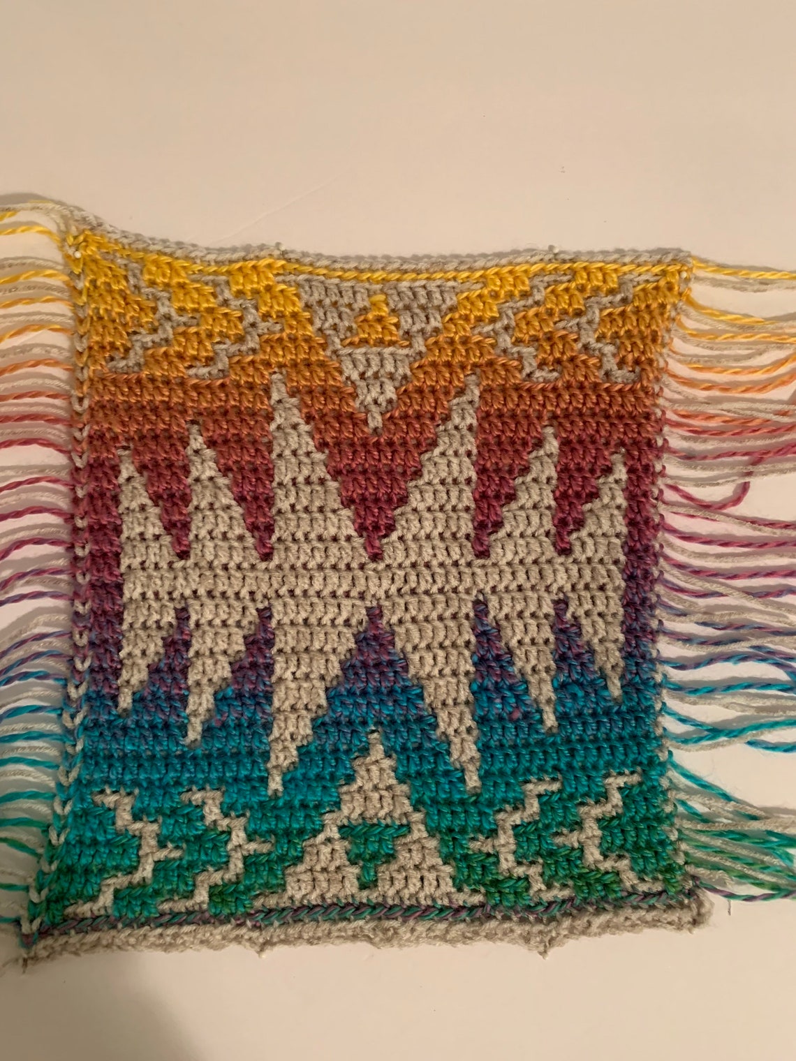 Crochet Blanket Mosaic Crochet Pattern Overlay Mosaic - Etsy