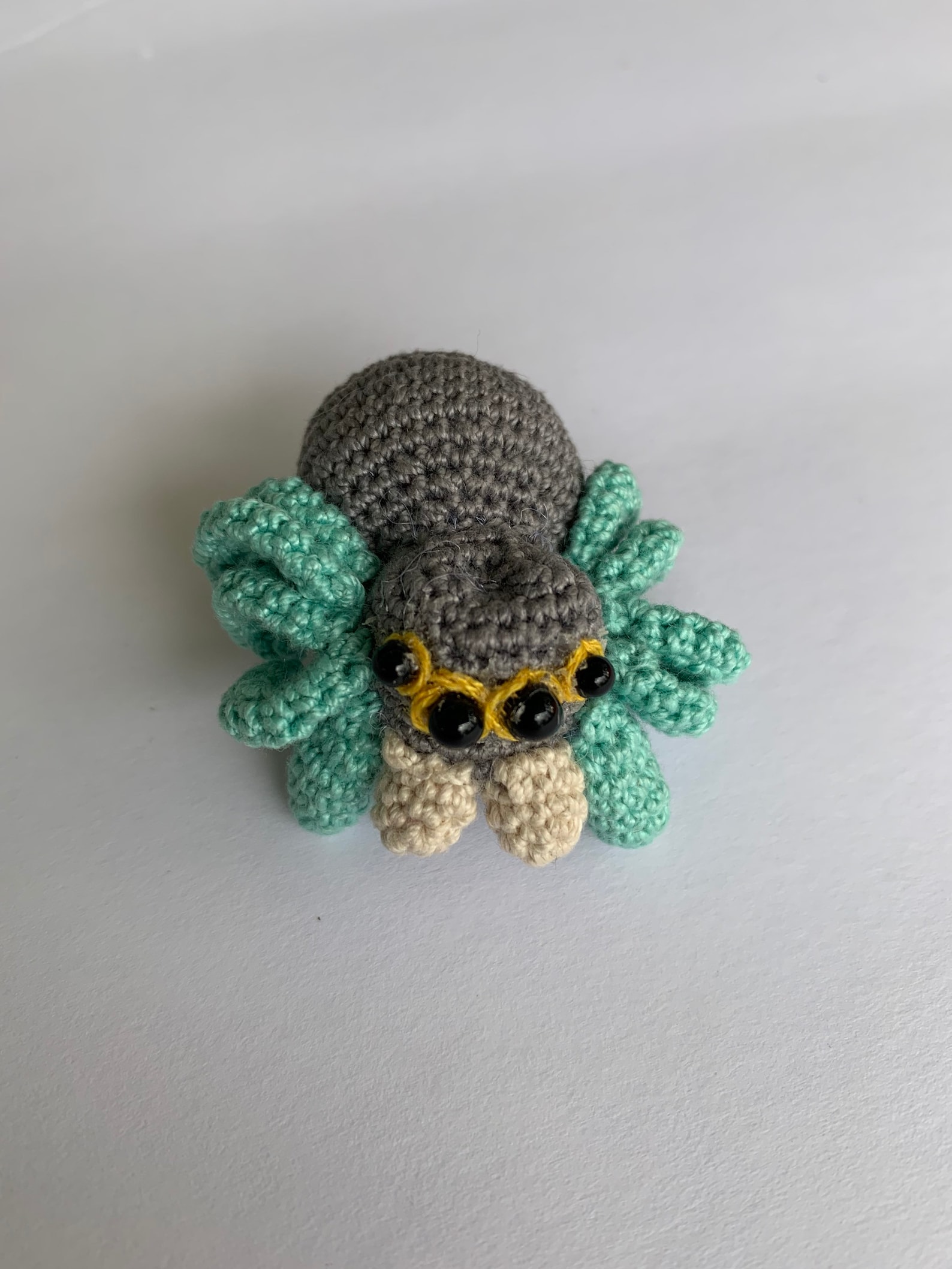 Miniature Crochet Jumping Spider Amigurumi Crochet Toy - Etsy