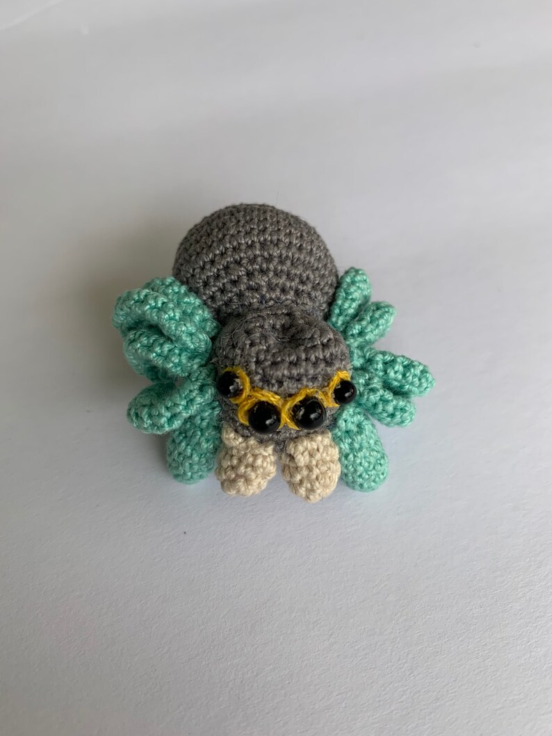Miniature Crochet Jumping Spider Amigurumi Crochet Toy - Etsy