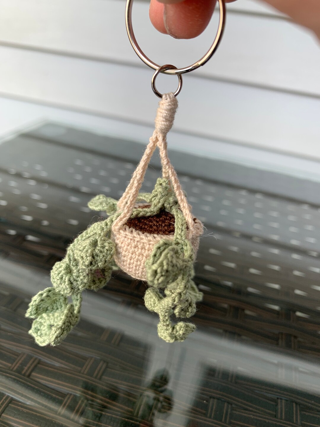 Crochet Plant, Plant Keychain, Crochet Keychain, Bag Tag, Bag Charm ...