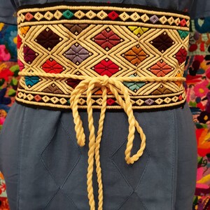 Hand Embroidered Belts, Faja Fiesta Mexicana, Mexican Style Belt, Cinto ...