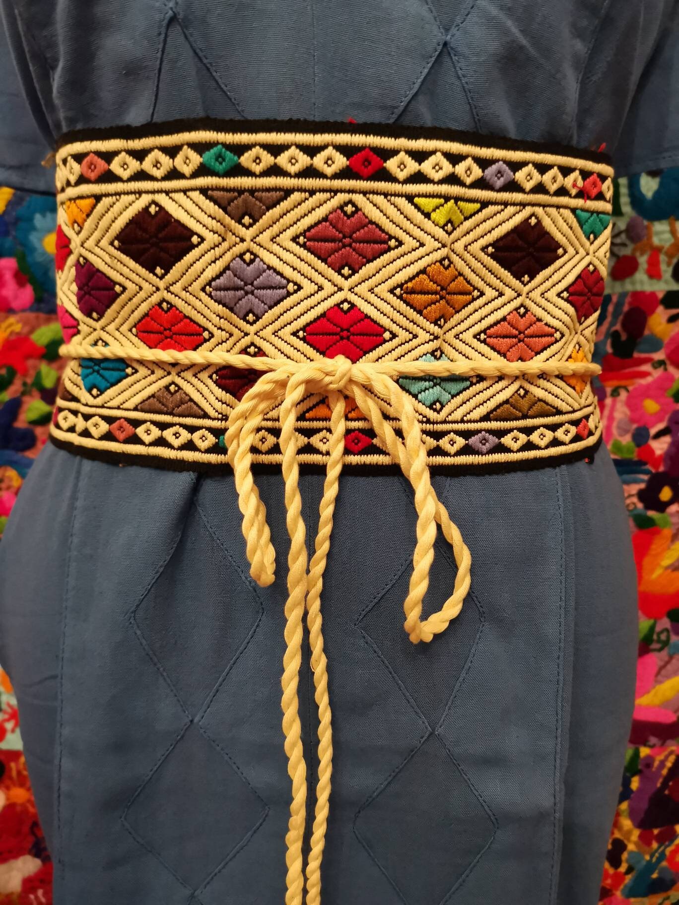 Hand Embroidered Belts Faja Fiesta Mexicana Mexican Style | Etsy