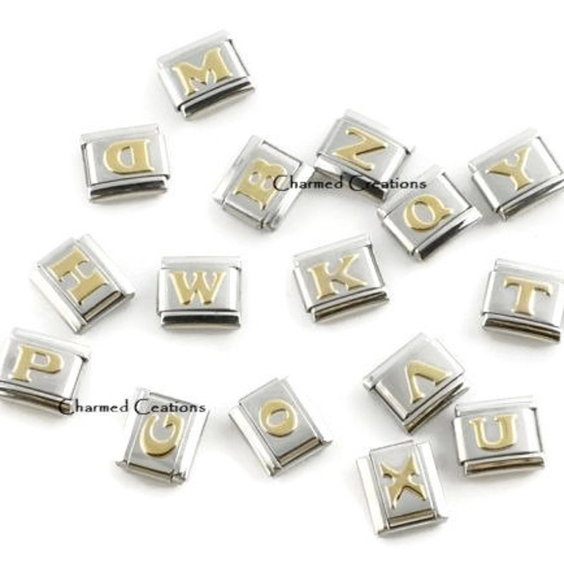 Alphabet Charms - Etsy