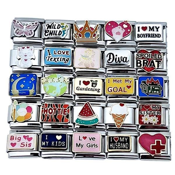 Enamel Italian Charm - Etsy