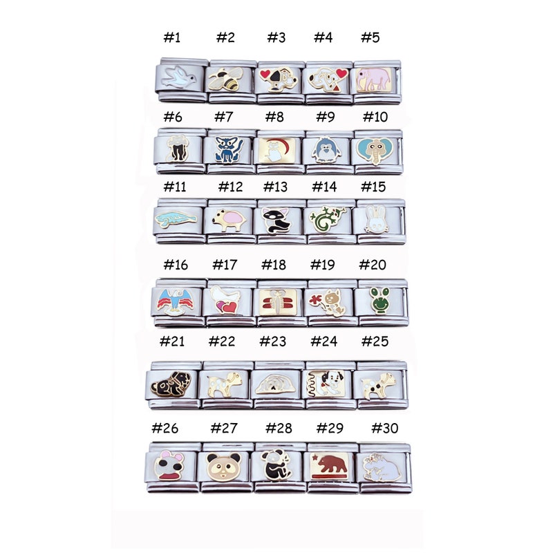 Italian Charm Bear Silver - Etsy