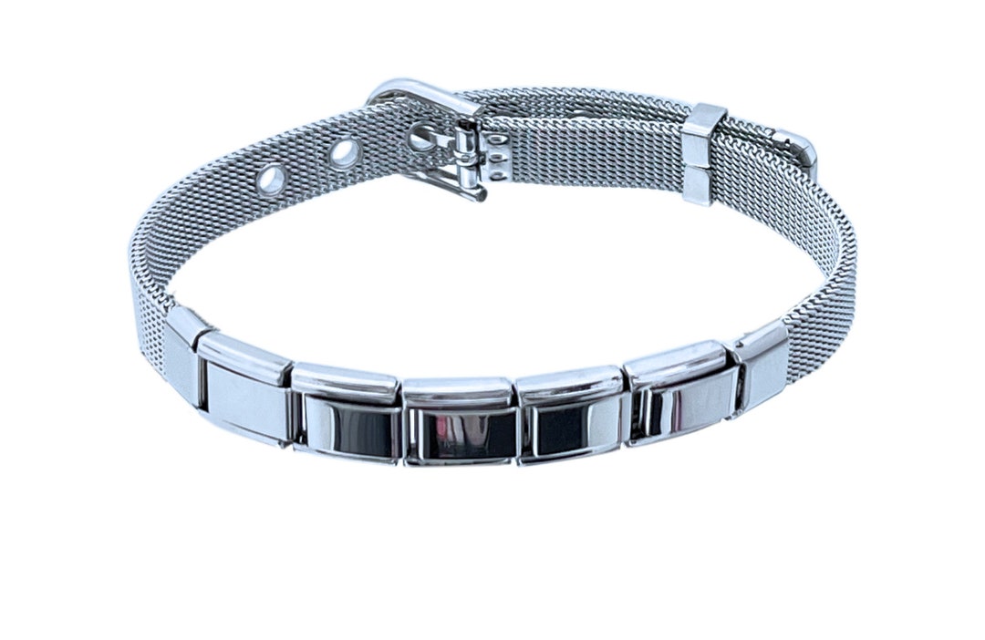 9mm Italian Charm Buckle Latch Starter Bracelet for Modular Links ...