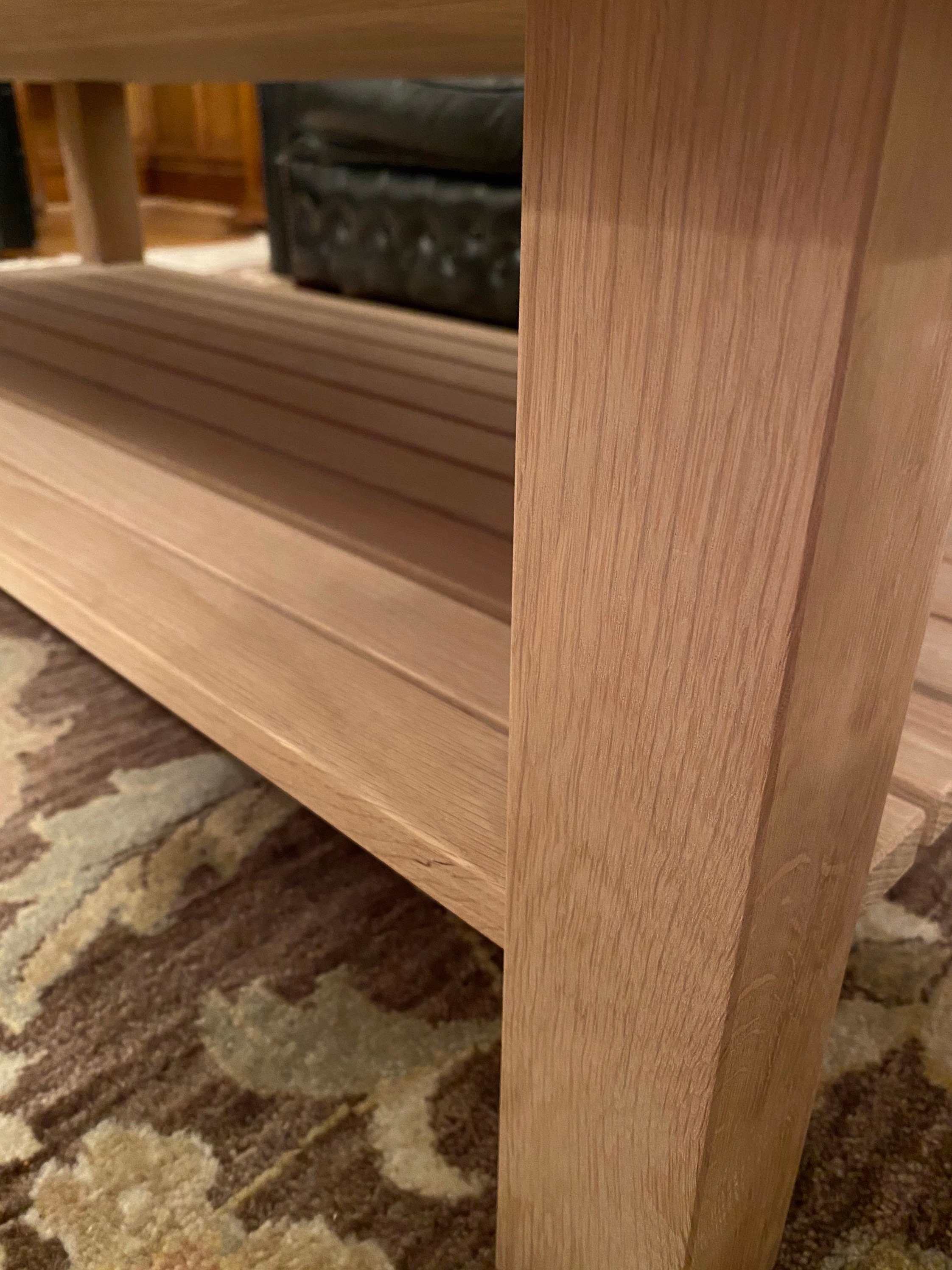 Handmade Coffee Table Solid Oak | Etsy