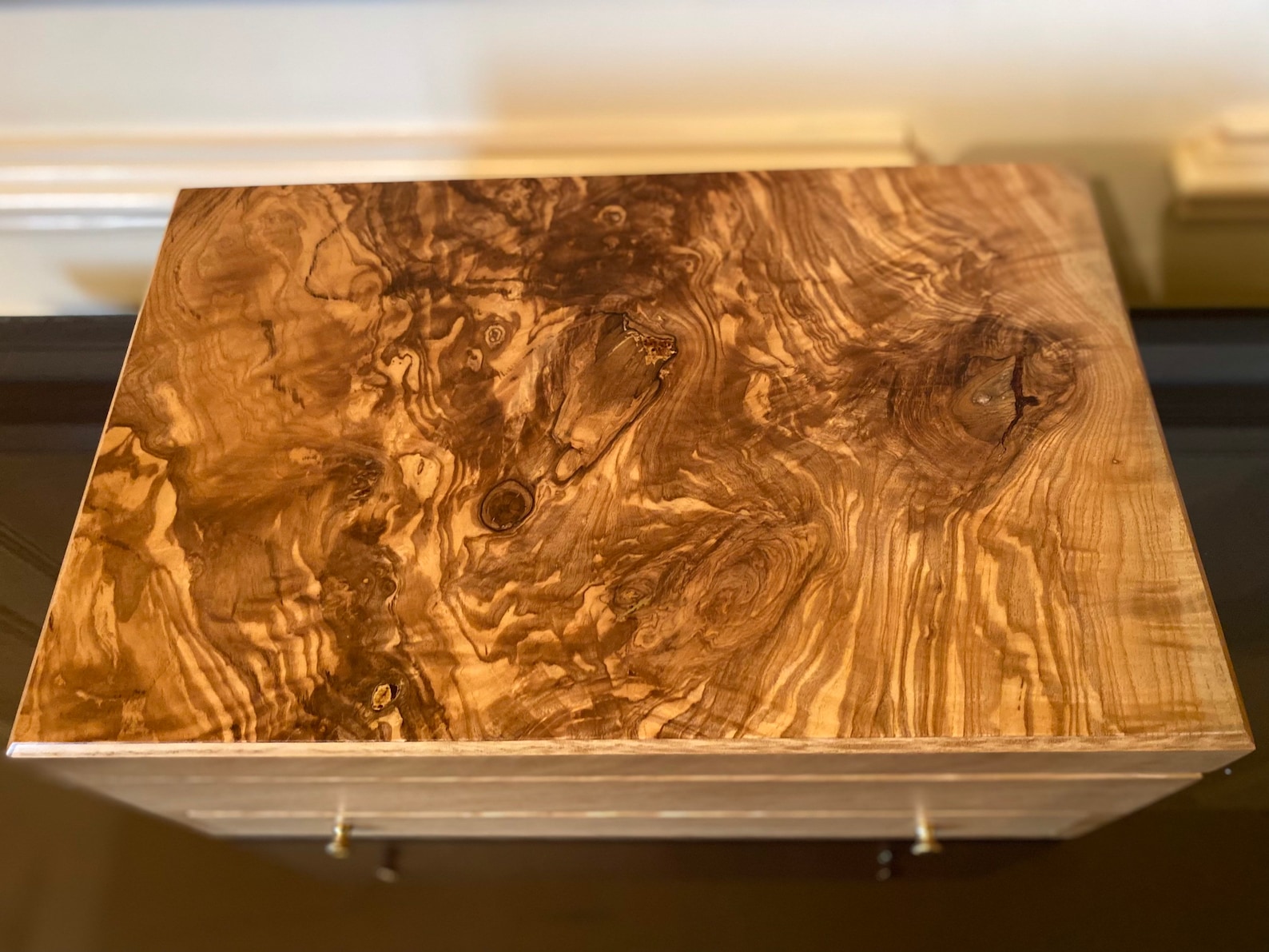 Handmade Watch Box 10 Compartments Olive Ash Burr With | Etsy