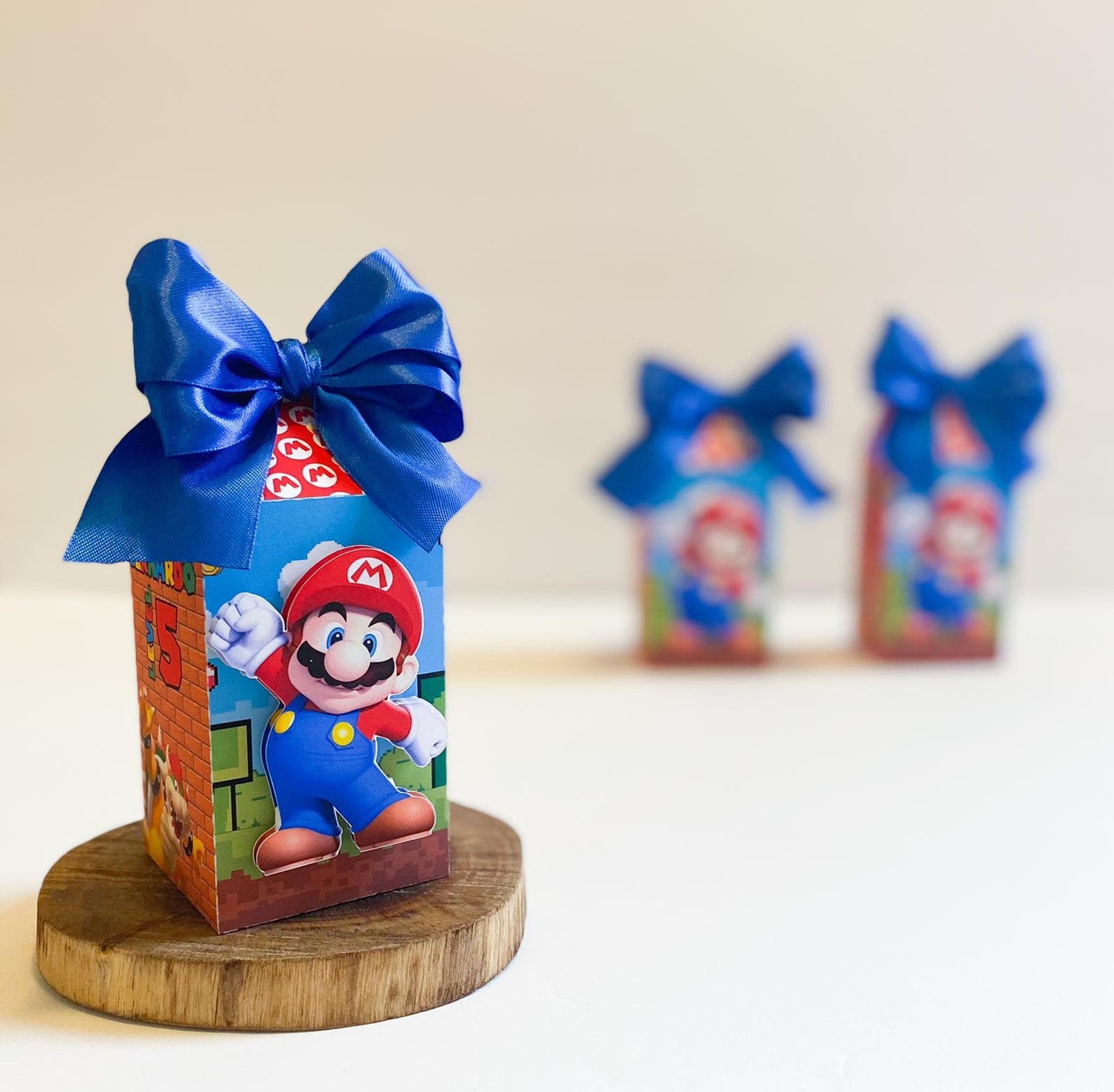 Super Mario Bros Party Favor Milk Box Super Mario World Treat Etsy