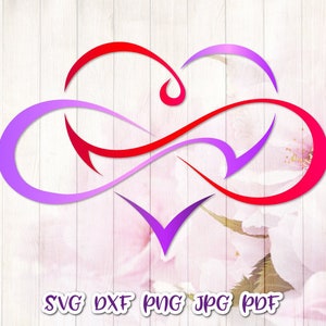 Happy Valentine Day SVG Files for Cricut Heart Infinity Symbol - Etsy