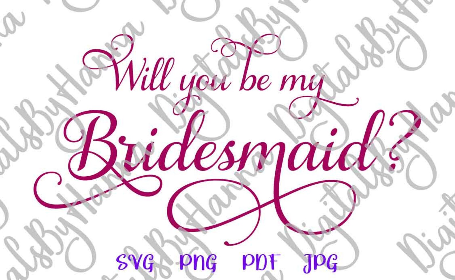 Bachelorette SVG Files for Cricut Sayings Will You Be My - Etsy