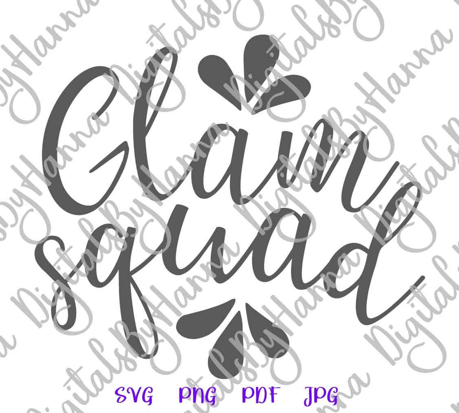 Glamorous Girly SVG Files for Cricut Glam Squad T Shirt Glam - Etsy