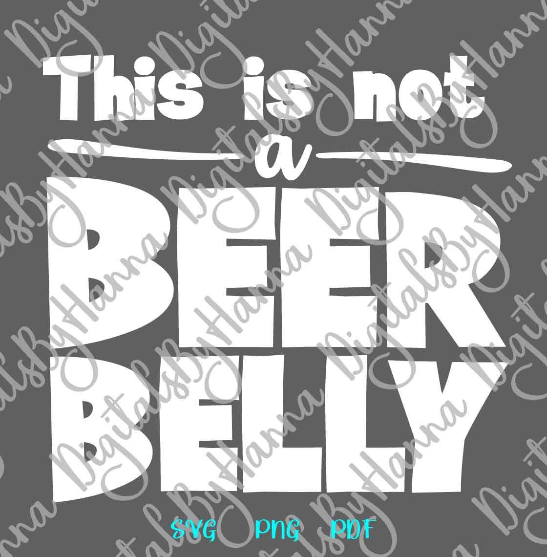 Pregnant SVG File for Cricut Sa This is Not a Beer Belly SVG | Etsy
