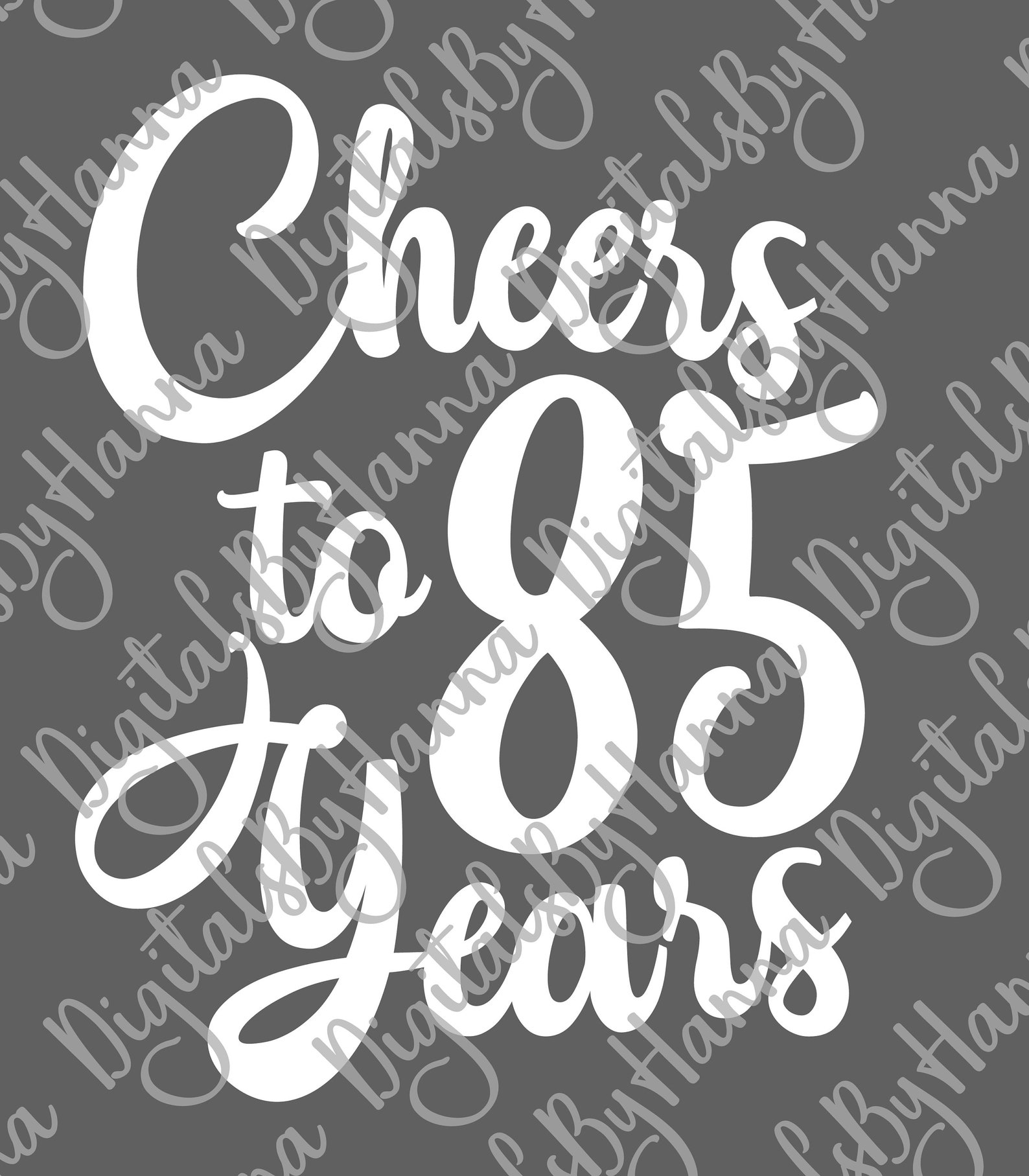 85th Birthday SVG Files for Cricut Saying Cheers to 85 Years - Etsy