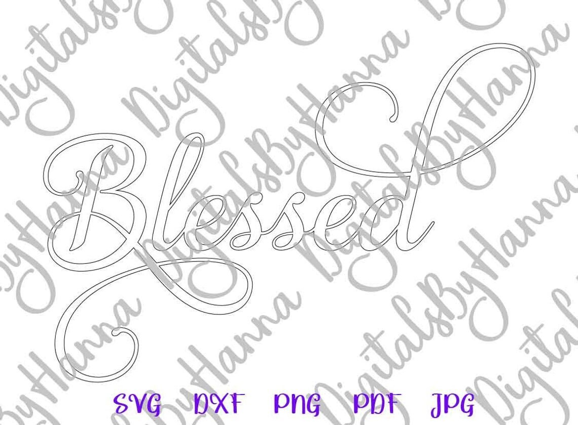 Blessed SVG Files for Cricut Sayings Simply Blessed Signs SVG | Etsy