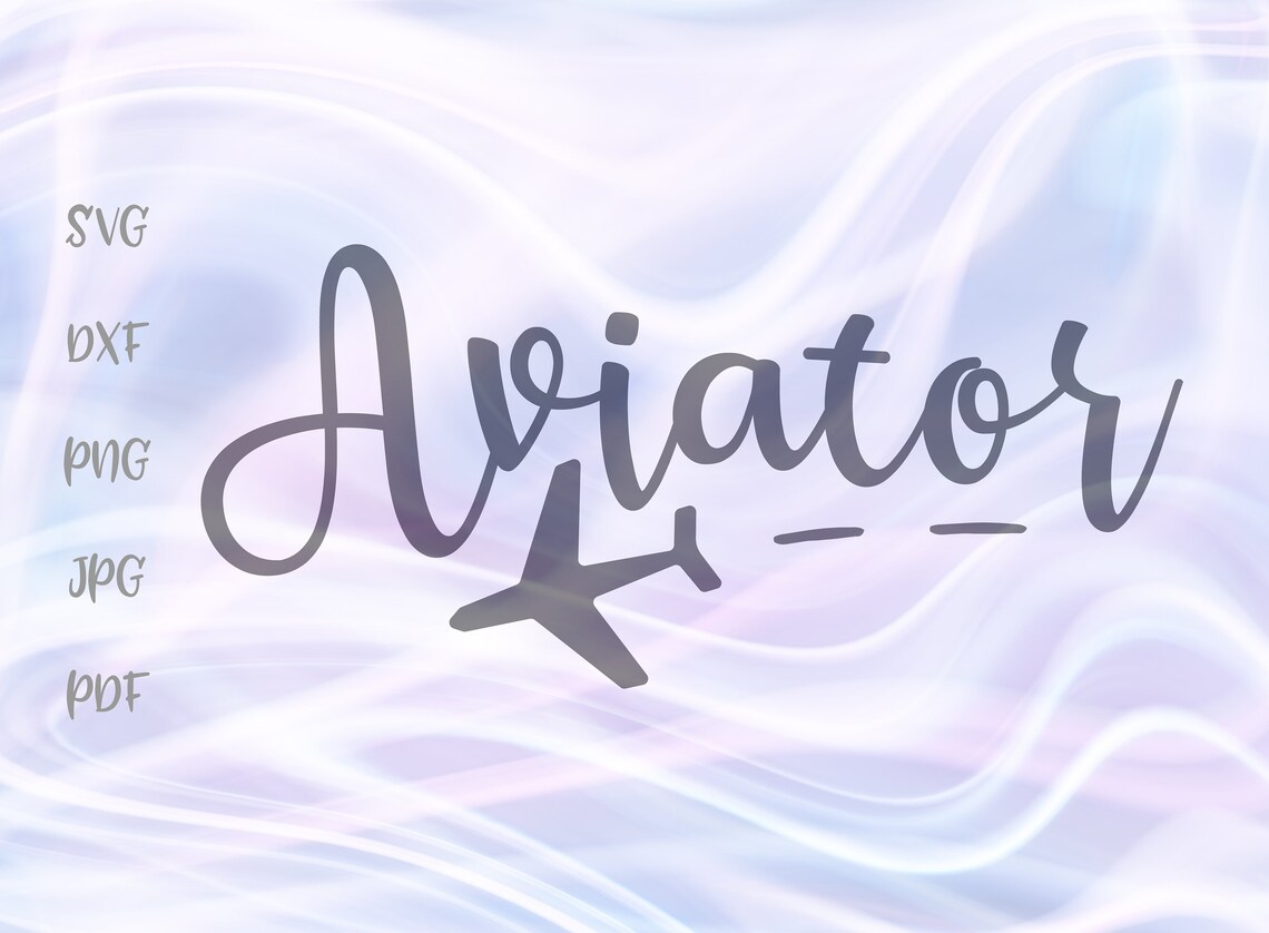 Pilot SVG File for Cricut Sayings Aviator SVG Airplane Captain | Etsy