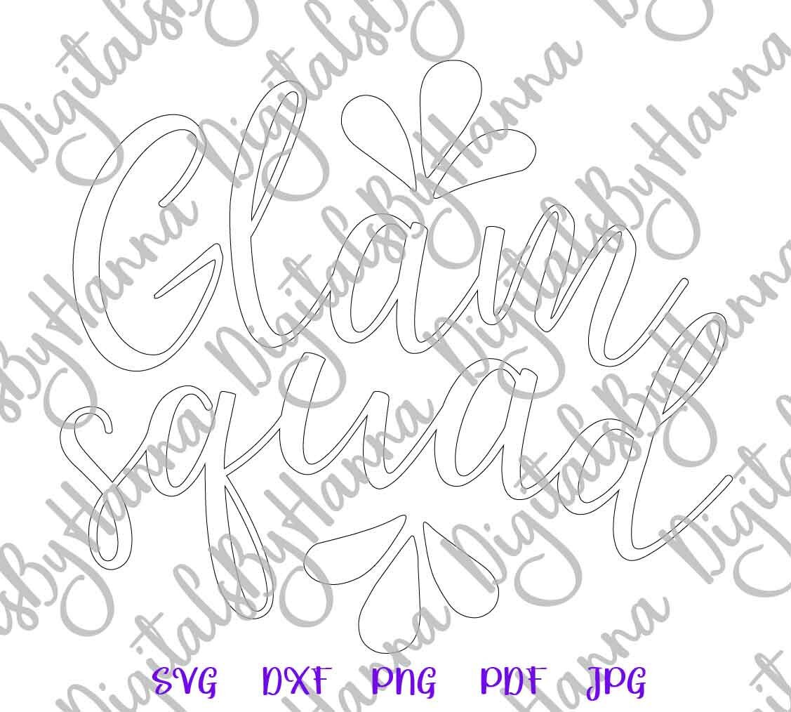 Glamorous Girly SVG Files for Cricut Glam Squad T Shirt Glam - Etsy