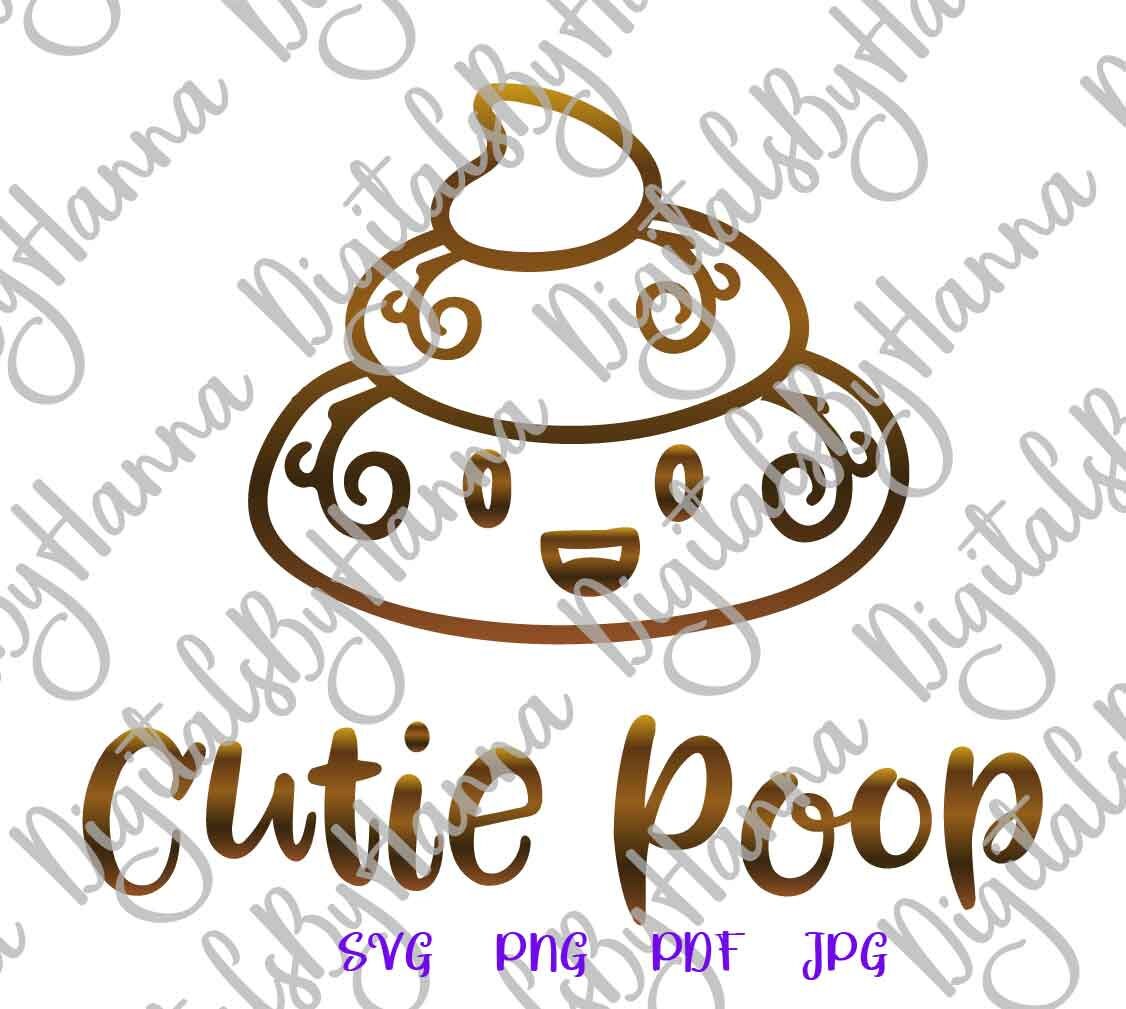 Poop Emoji SVG Files for Cricut Cute Dog Poop Bag Holder Sign | Etsy
