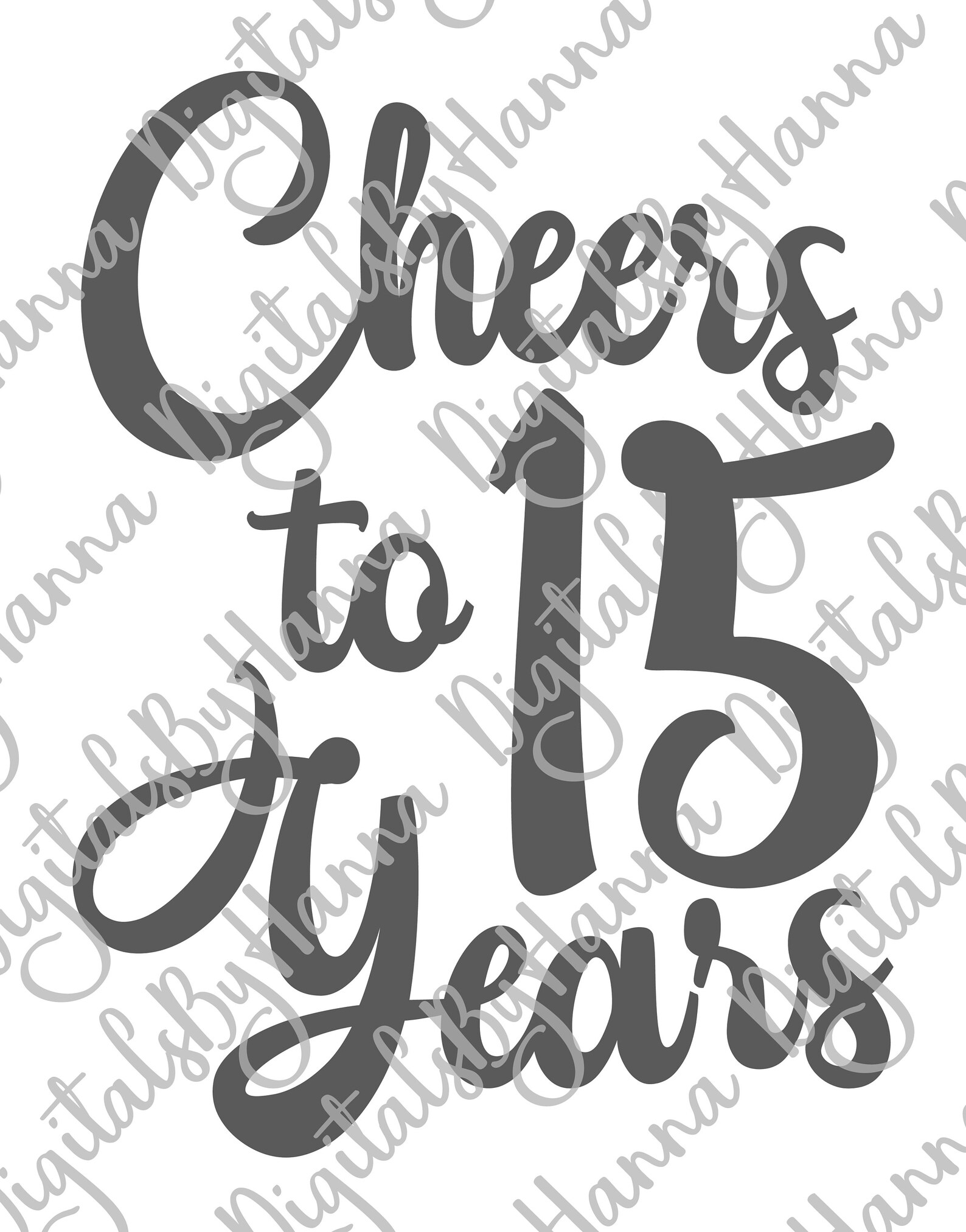 15th Birthday SVG Files for Cricut Sayings Cheers to Fifteen - Etsy