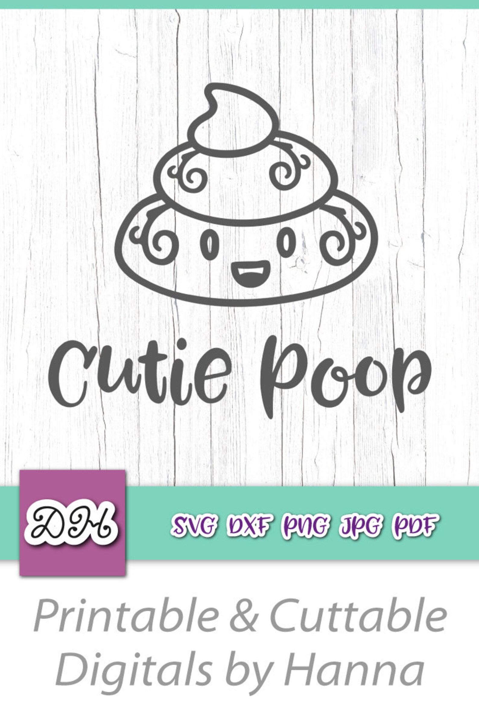 Poop Emoji SVG Files for Cricut Cute Dog Poop Bag Holder Sign - Etsy