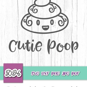Poop Emoji SVG Files for Cricut Cute Dog Poop Bag Holder Sign Dog Mom ...