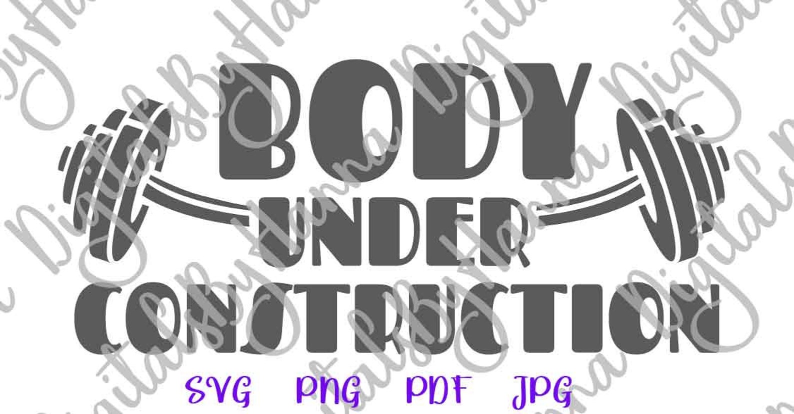 Crossfit SVG File for Cricut Saying Body Under Construction | Etsy