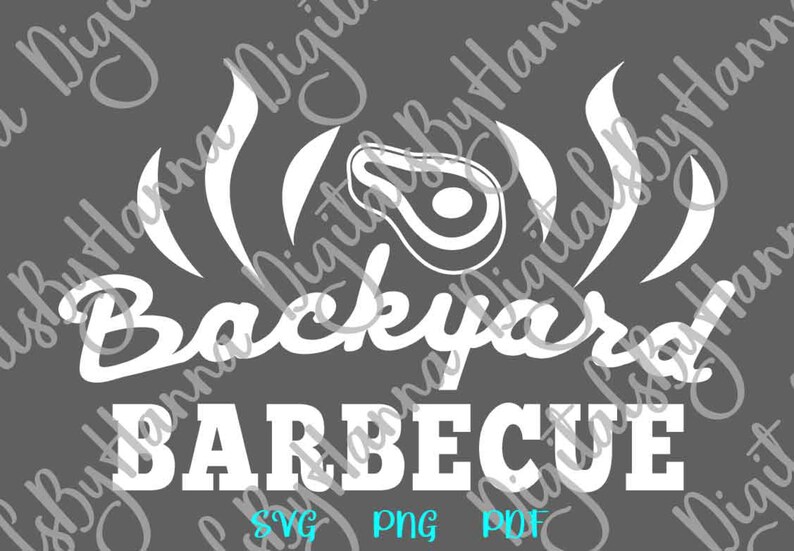 BBQ SVG File for Cricut Saying Backyard Barbecue Grill Master - Etsy