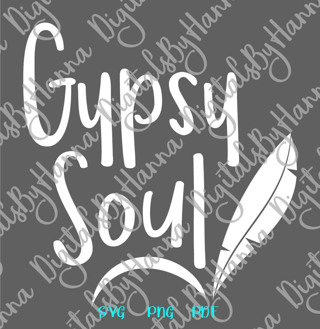 Wanderlust SVG Files for Cricut Saying Gypsy Soul SVG Camper | Etsy