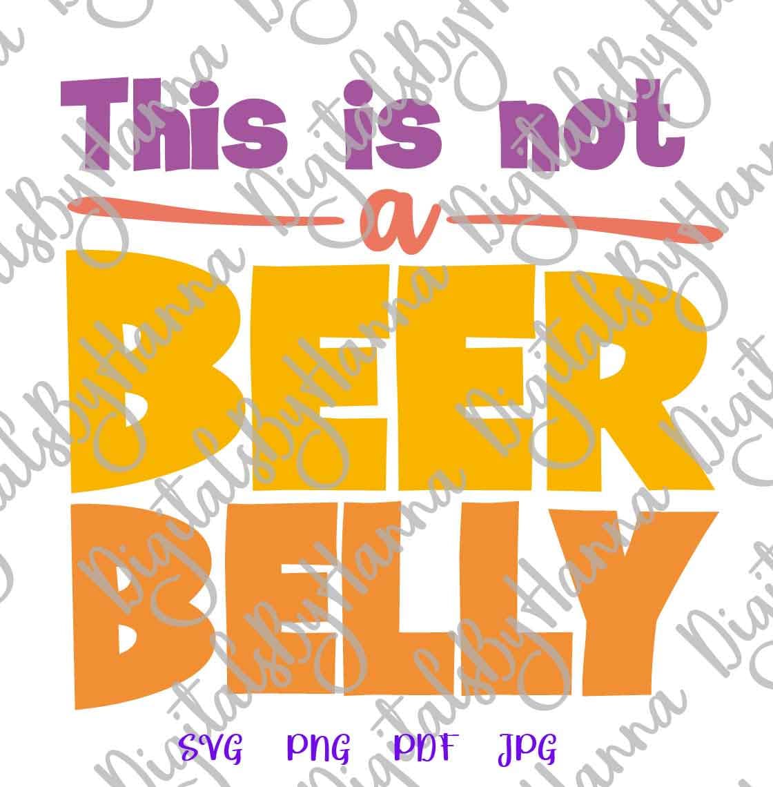 Pregnant SVG File for Cricut Sa This is Not a Beer Belly SVG | Etsy