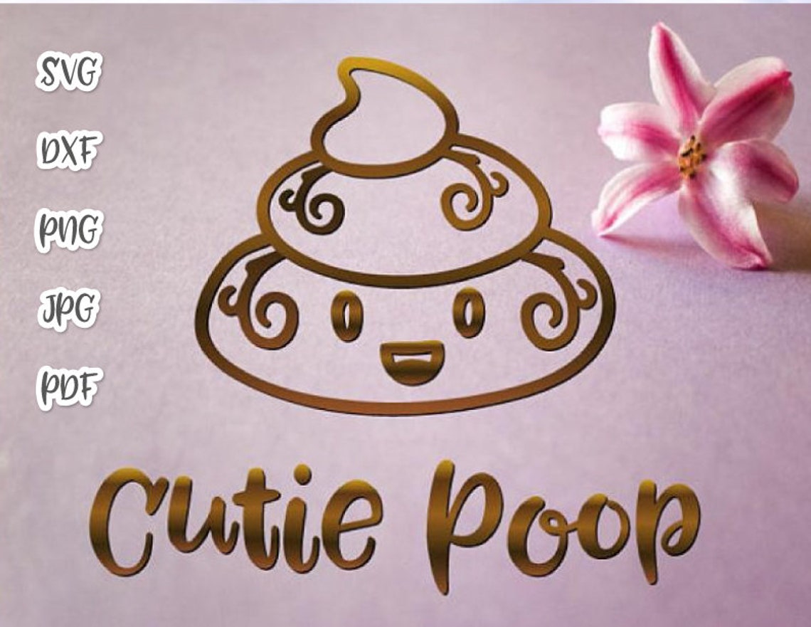 Poop Emoji SVG Files for Cricut Cute Dog Poop Bag Sign Pet | Etsy