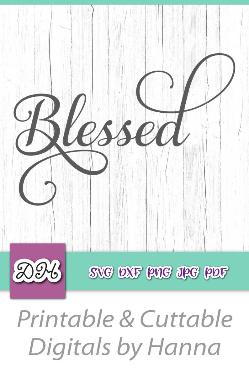 Blessed SVG Files for Cricut Sayings Simply Blessed Signs SVG | Etsy