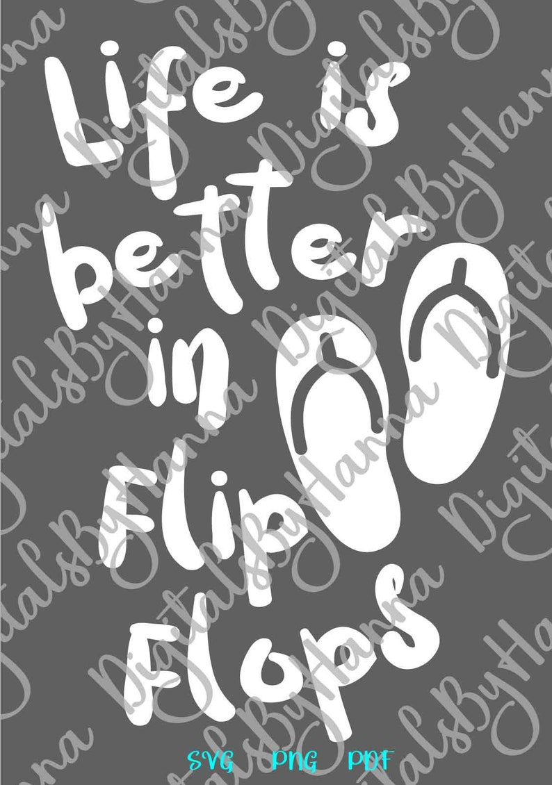 Life is Better in Flip Flops SVG Beach Life SVG Files for - Etsy