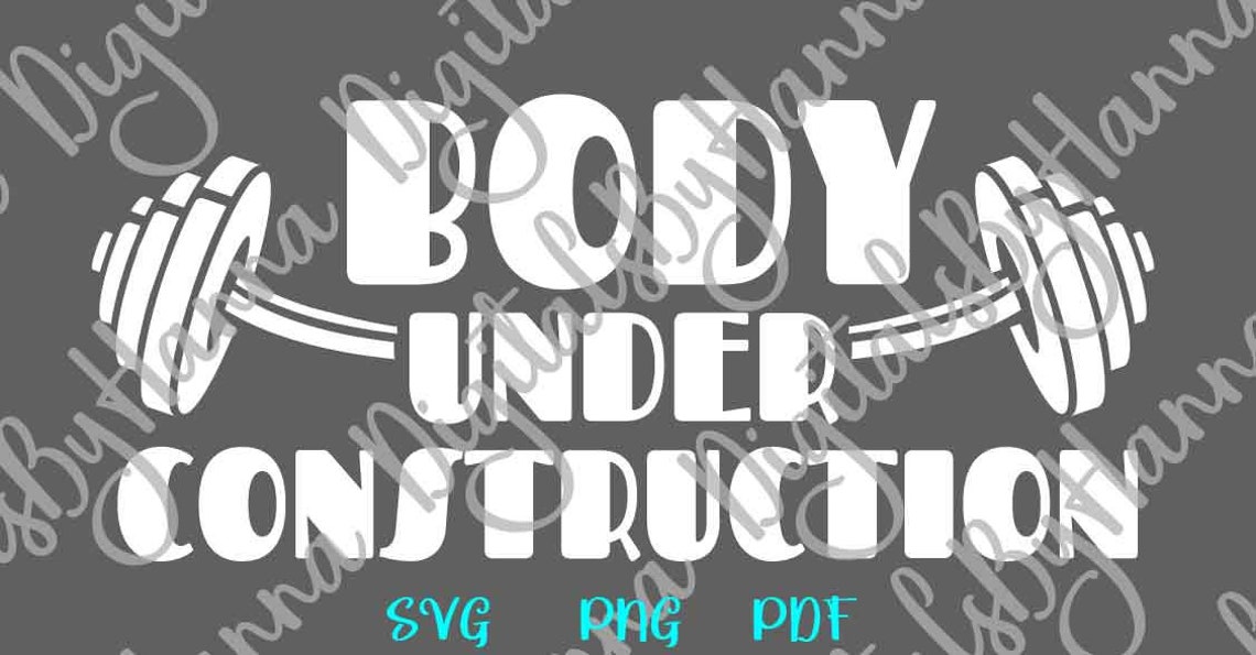 Crossfit SVG File for Cricut Saying Body Under Construction | Etsy