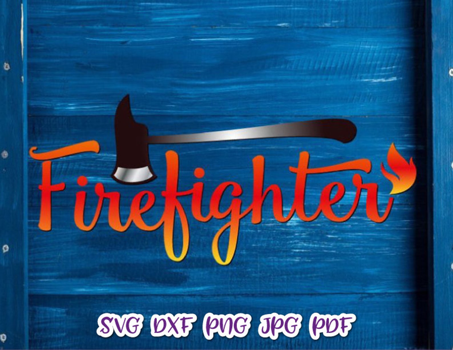 Firefighter SVG Files for Cricut Saying Fire Fighter SVG - Etsy