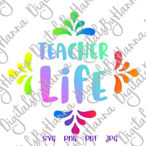 Back to School SVG Files for Cricut Sayings Teacher Life SVG ...