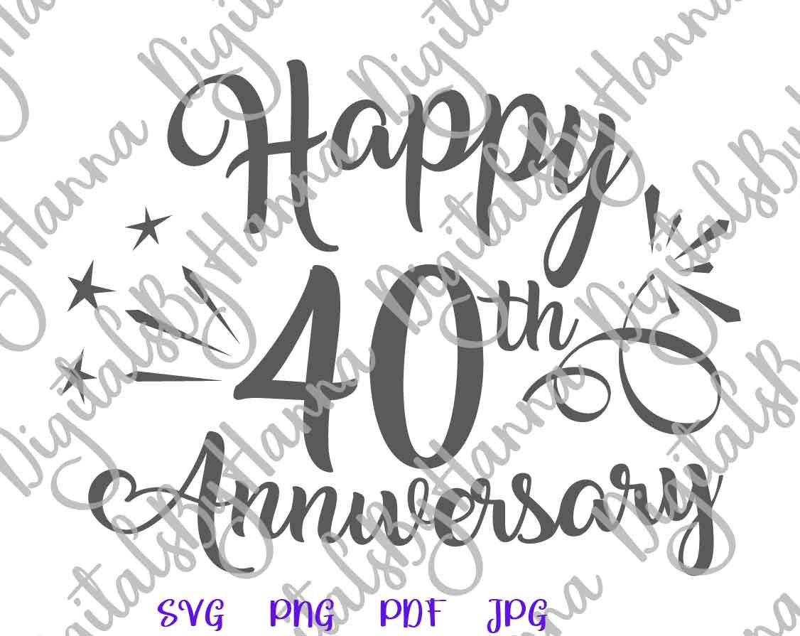 40th Anniversary Clip Art