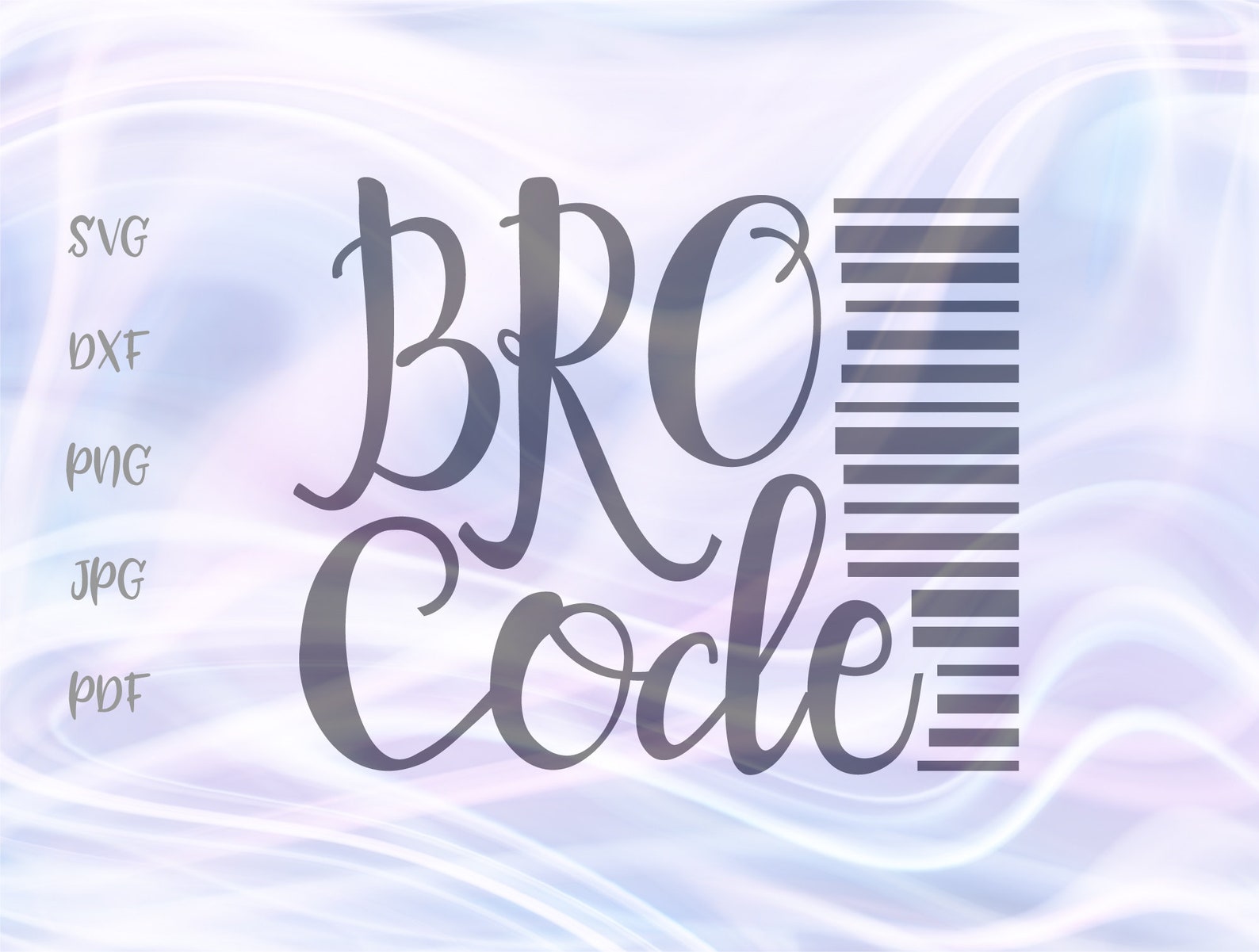 Barcode SVG Files for Cricut Saying Bro Code Lil Big Little | Etsy